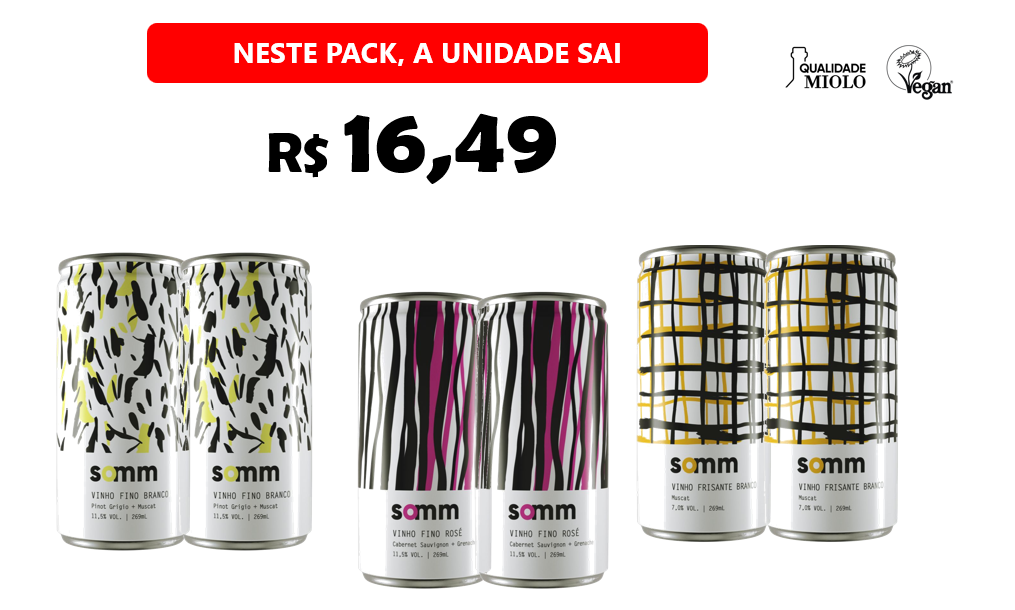 Kit Refrescante: Rosé + Frisante + Branco – Somm - O vinho sem regras